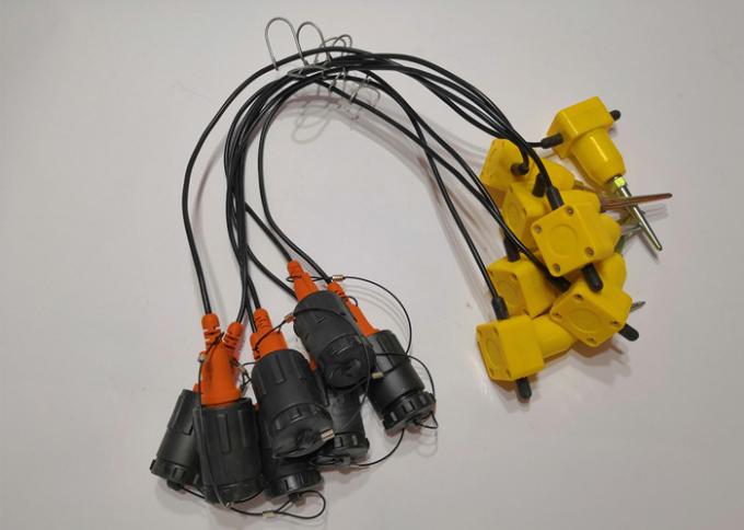 ISO9001 Standard 8Hz Vertical Geophone , Geophysical Geophone String